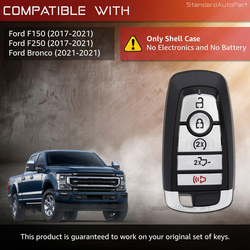 Smart Key Remote Keyless Entry Shell Case for Ford F150 F-Series 2017 ...