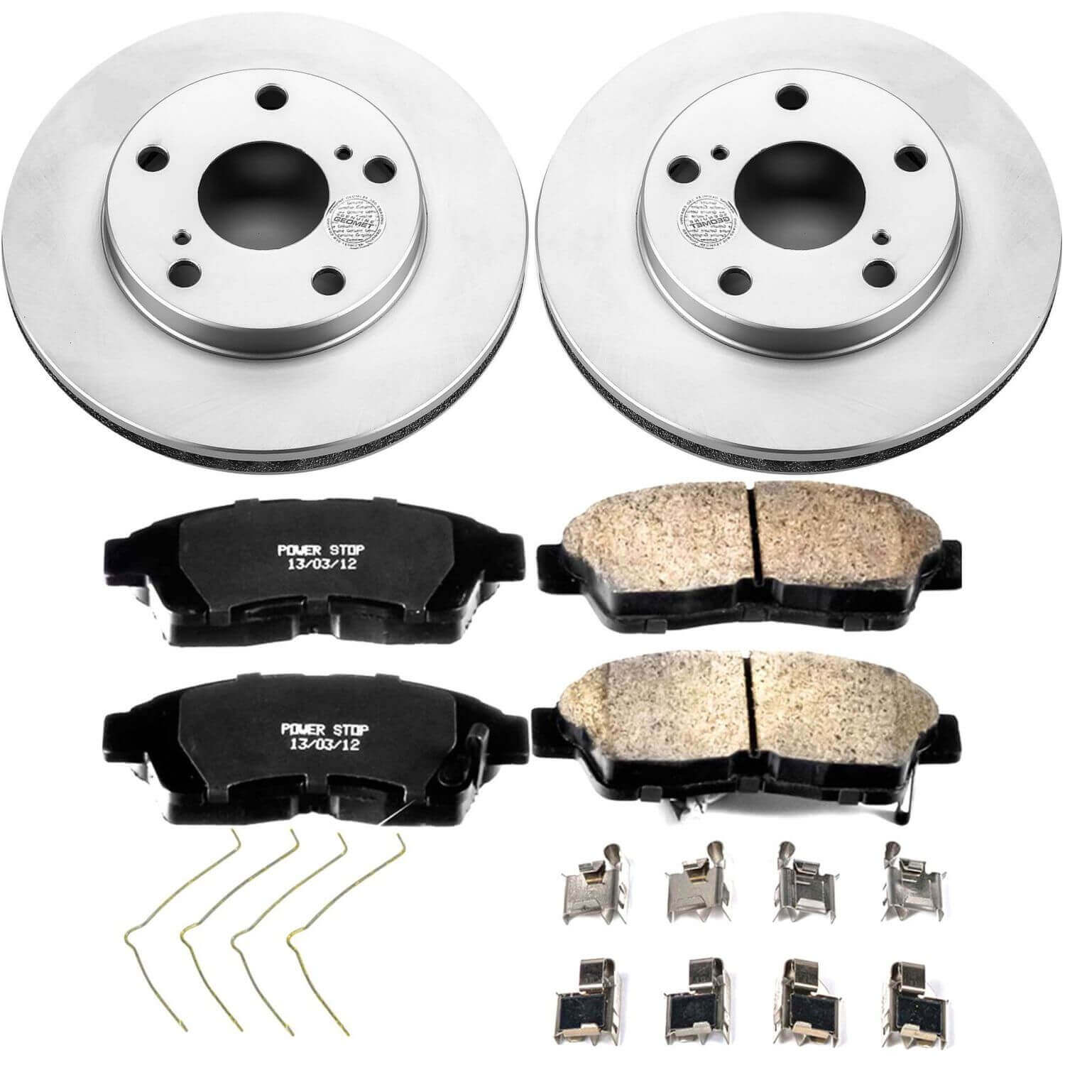 Power Stop CRK1052 Z17 Evolution Front Brake Kit for 1992-2001 Toyota