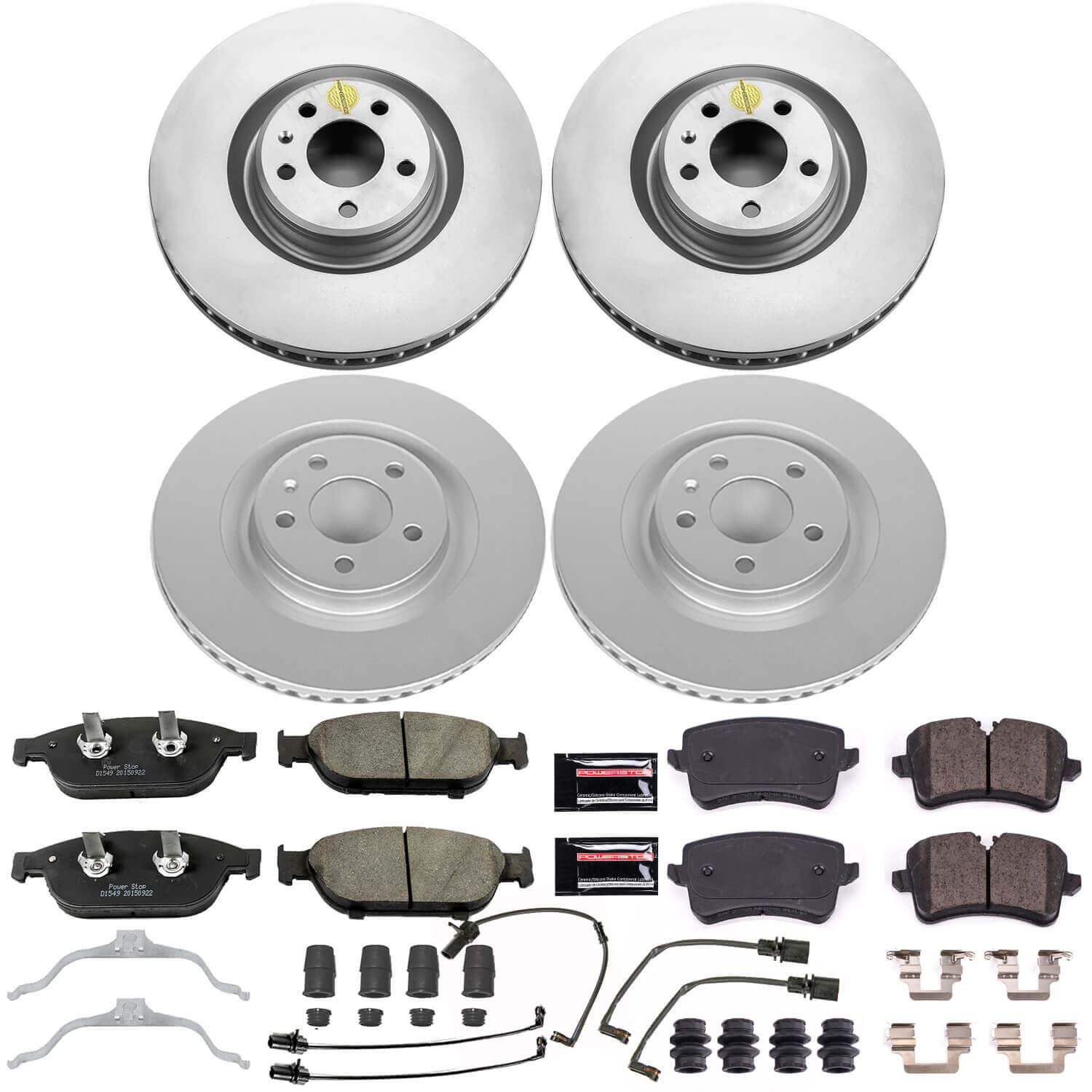 Power Stop CRK6132 Z23 Evolution Sport Front And Rear Brake Kit for