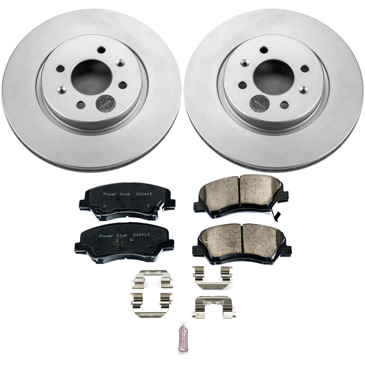 Power Stop CRK6499 Z17 Evolution Front Brake Kit for 2012-2017 Kia Rio