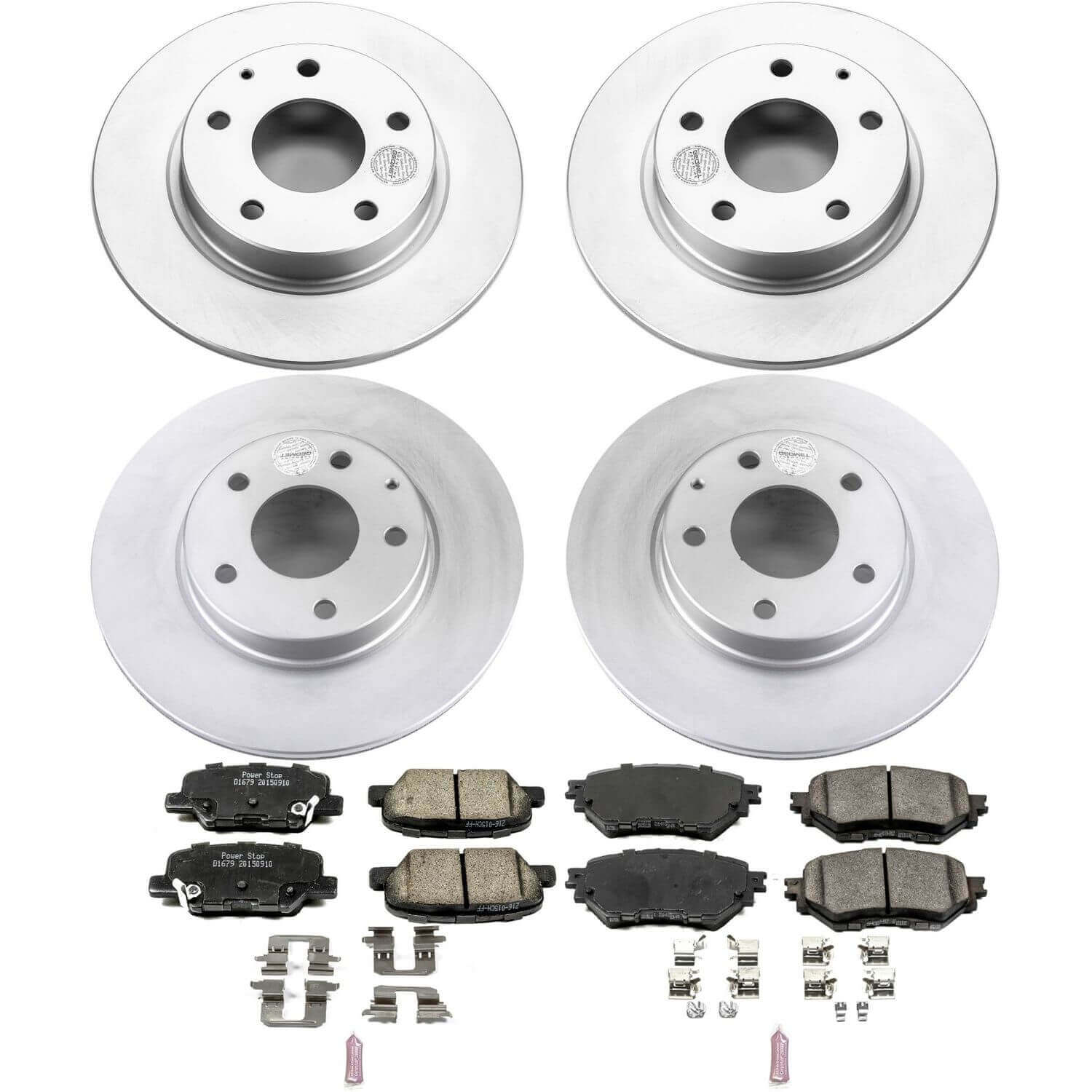 Power Stop CRK6973 Z17 Evolution Front And Rear Brake Kit for