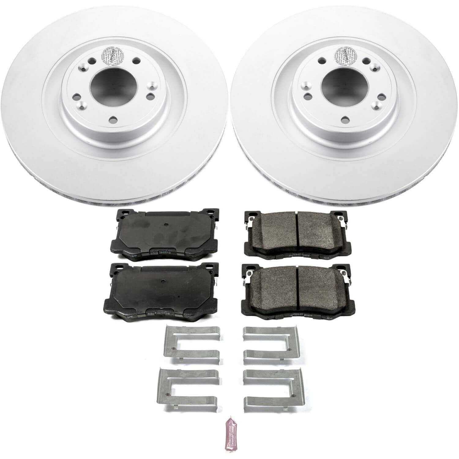 Power Stop CRK7030 Z17 Evolution Front Brake Kit for 2015-2016 Hyundai