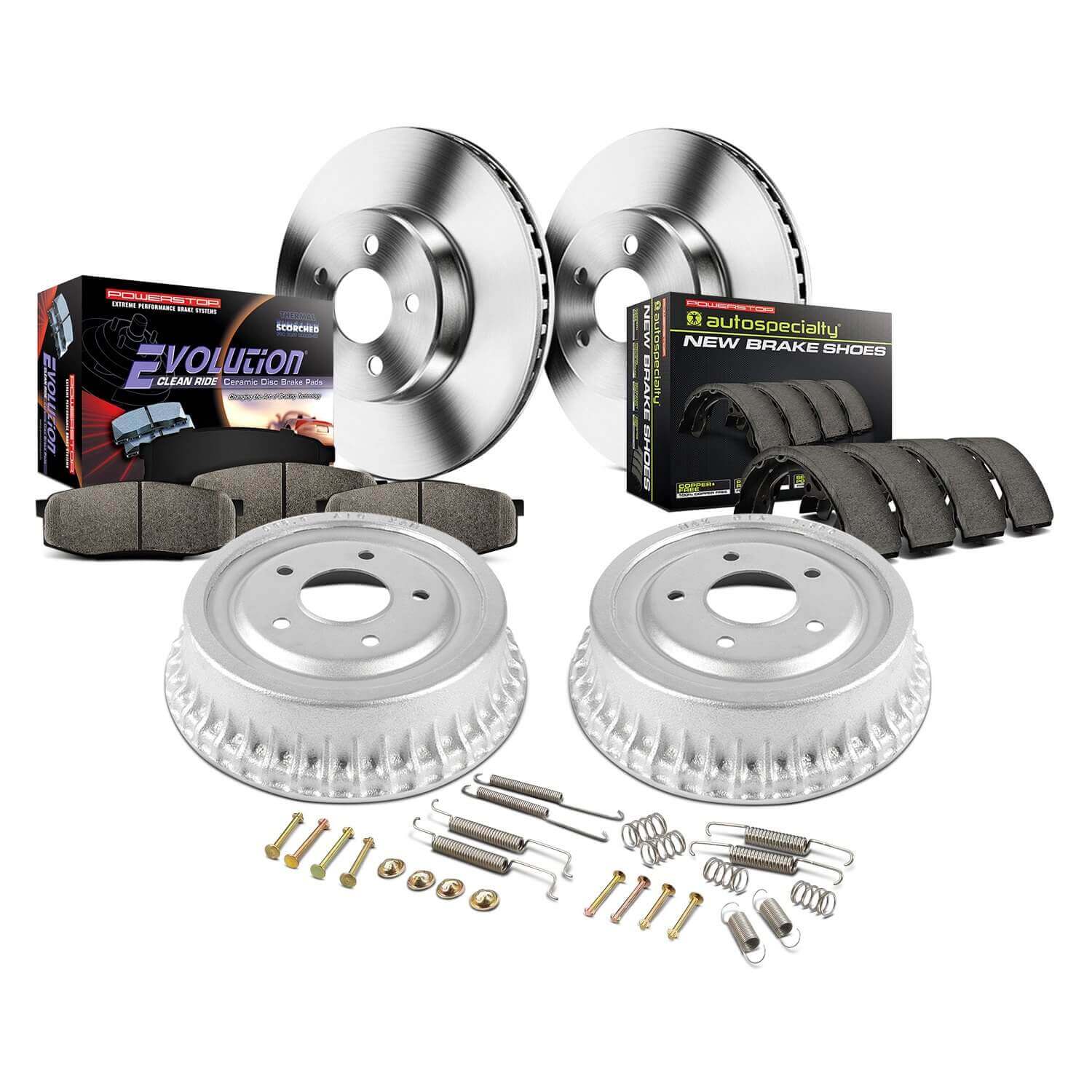 Power Stop KOE15553DK Front And Rear Z16 Evolution Pad And