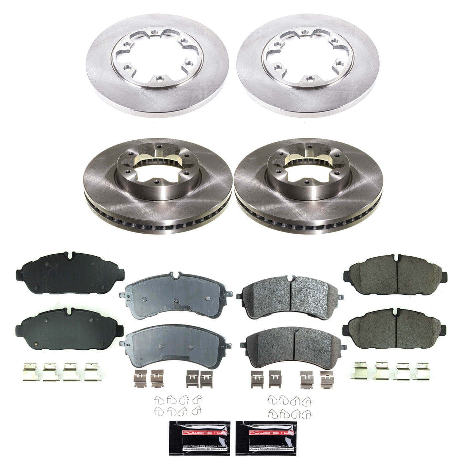 Power Stop KOE9001 Front And Rear Z17 Evolution Pad And Autospecialty