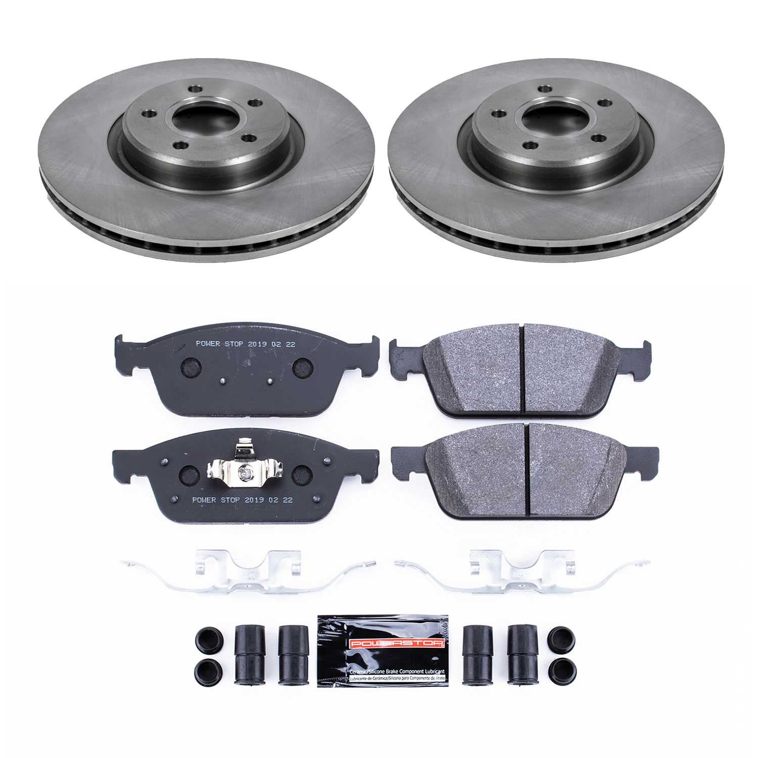 Power Stop TDSK6479 Track Day Spec Front Brake Kit for 2013-2014 Ford